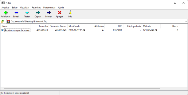 7-Zip Portable para Windows Download - Baixesoft