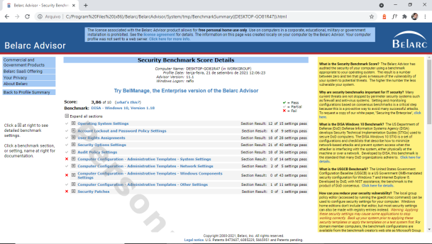 Belarc Advisor para Windows Download