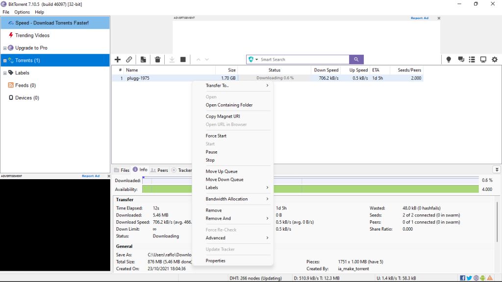 BitTorrent Classic para Windows Download