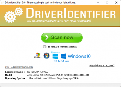 DriverIdentifier para Windows Download