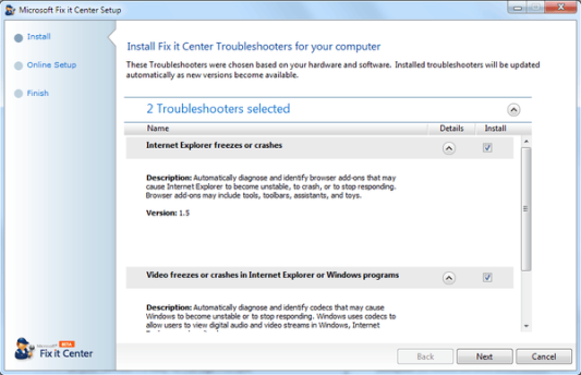 Microsoft Fix It Download