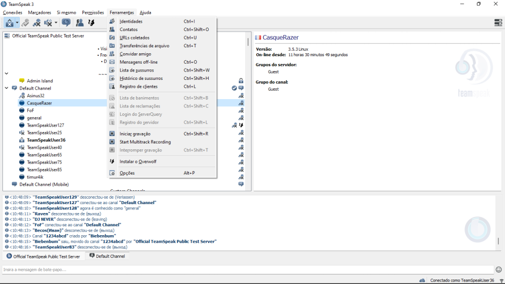 TeamSpeak Client para Windows Download