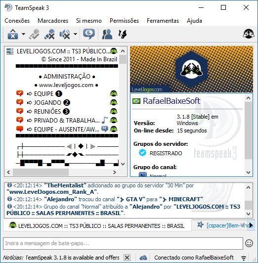 TeamSpeak Client para Windows Download