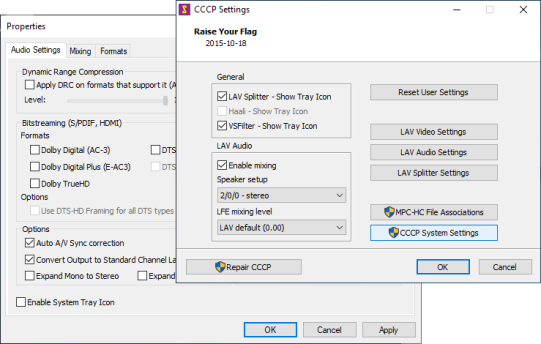 CCCP: Combined Community Codec Pack para Windows Download