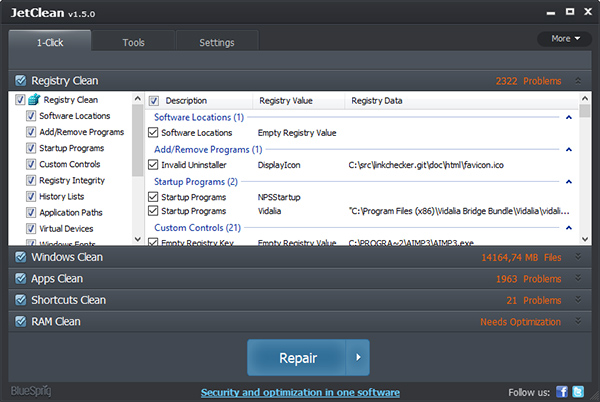 JetClean para Windows Download