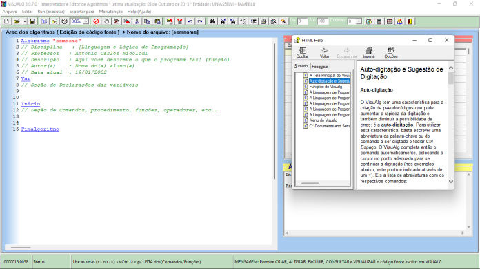 VisuAlg para Windows Download