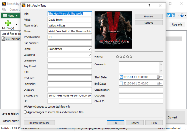 Switch Audio Converter para Windows Download