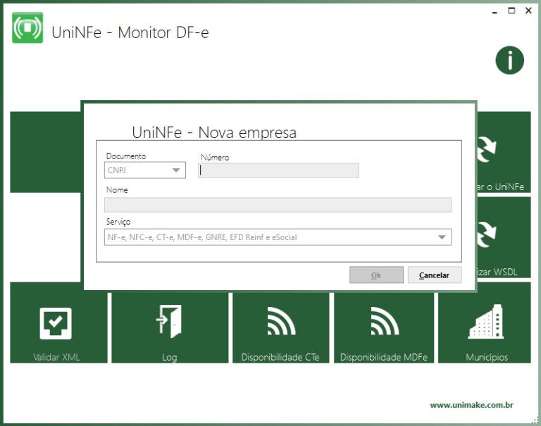 UniNFe: Monitor de Notas Fiscais Eletrônicas para Windows