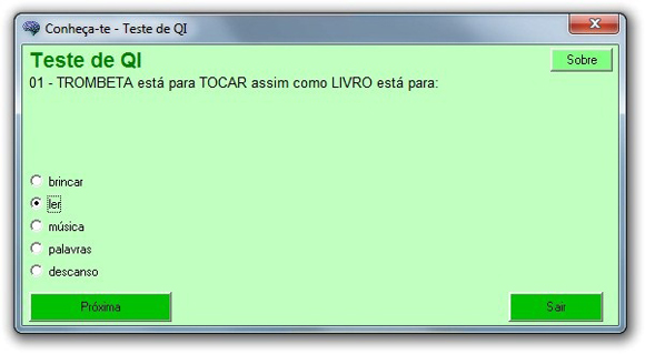 Teste do Quociente Intelectual (QI) para Windows Download