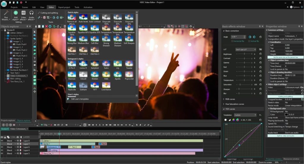VSDC Free Video Editor para Windows Download