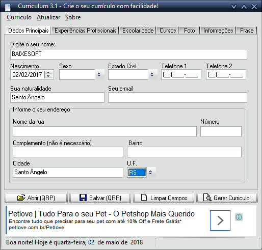 Curriculum para Windows Download