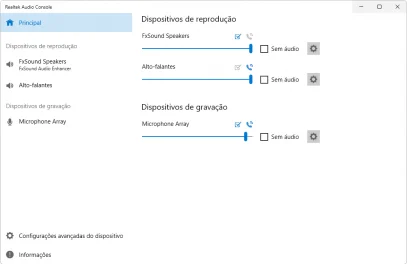 Realtek Audio Console para Windows Download - Baixesoft