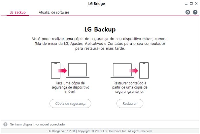 LG Bridge para Windows Download - Baixesoft