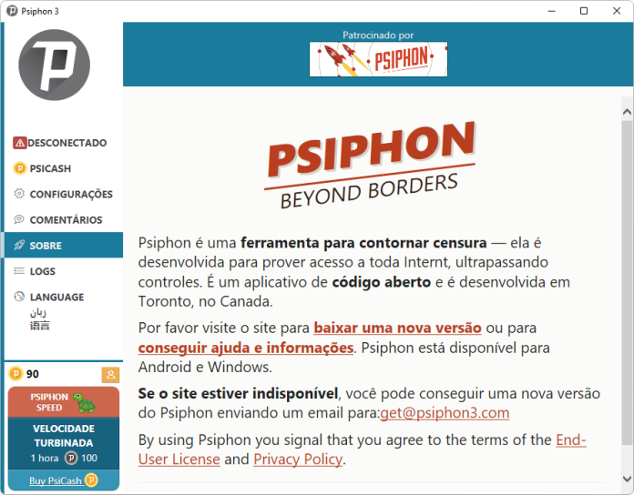 Psiphon para Windows Download