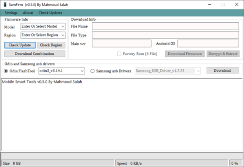 SamFirm para Windows Download - Baixesoft