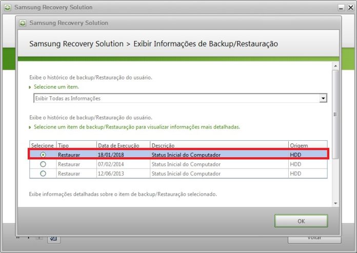 Samsung Recovery Solution para Windows Download