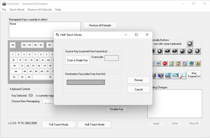 KeyTweak para Windows Download - Baixesoft