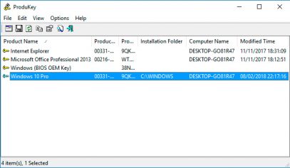 ProduKey para Windows Download - Baixesoft