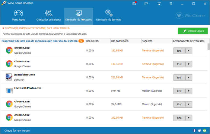Wise Game Booster para Windows Download