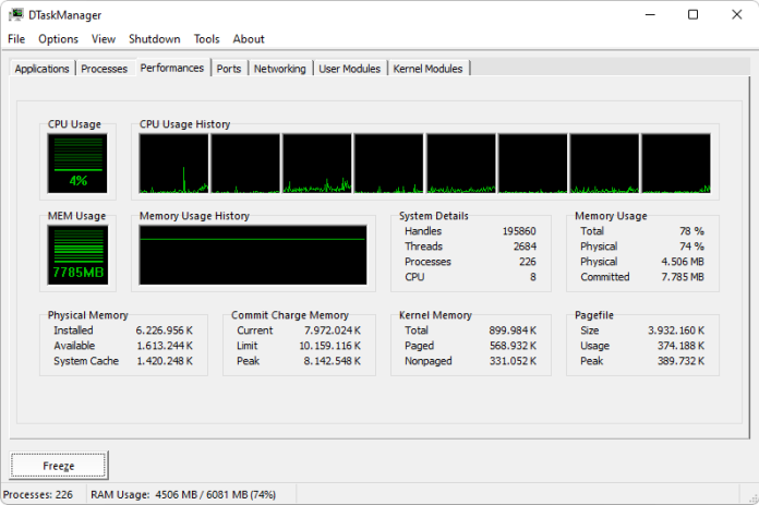 DTaskManager para Windows Download