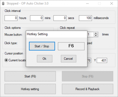 OP Auto Clicker para Windows Download - Baixesoft