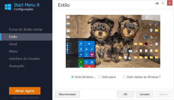 Start Menu 8 para Windows Download - Baixesoft