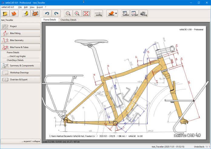 rattleCAD para Windows Download