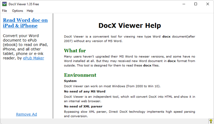DocX Viewer para Windows Download