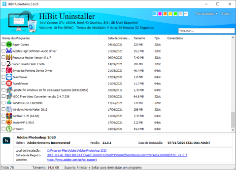 HiBit Uninstaller para Windows Download