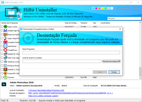 HiBit Uninstaller para Windows Download - Baixesoft