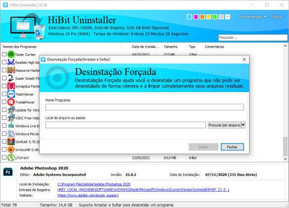 HiBit Uninstaller para Windows Download - Baixesoft
