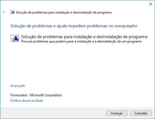 Microsoft Program Install and Uninstall para Windows Download