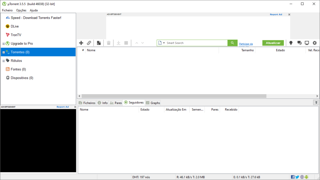 µTorrent Clássico para Windows Download