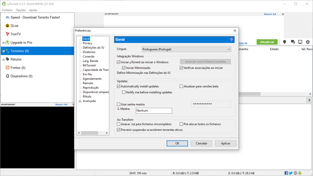 uTorrent Clássico para Windows Download
