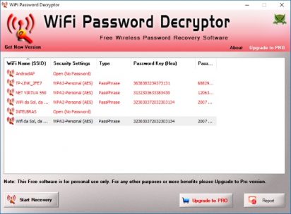 WiFi Password Decryptor para Windows Download