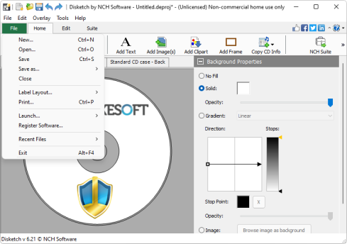Disketch Disc Label Software para Windows Download