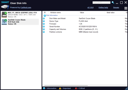 Clear Disk Info para Windows Download