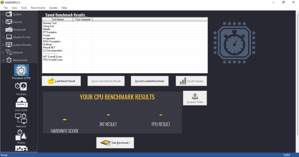 HARDiNFO para Windows Download