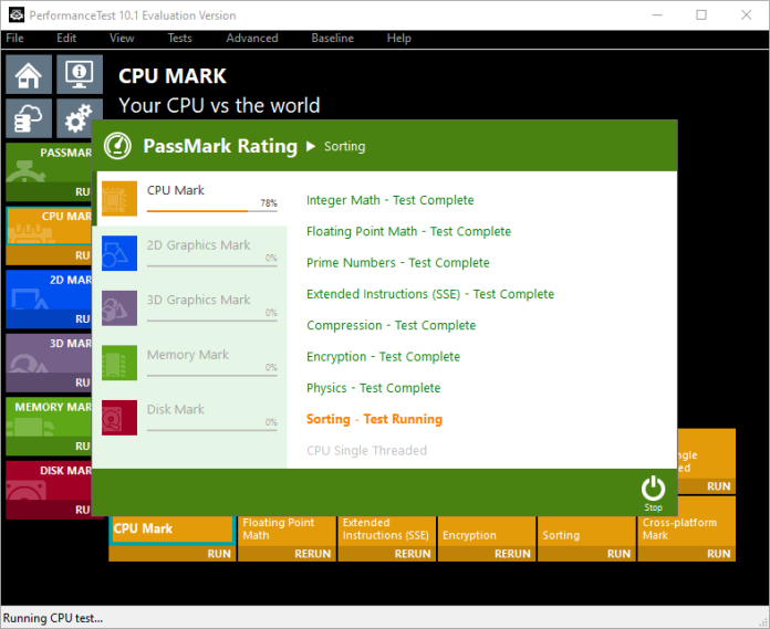 Passmark PerformanceTest para Windows Download