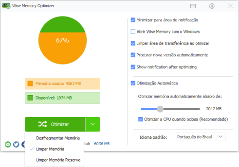 Wise Memory Optimizer para Windows Download - Baixesoft