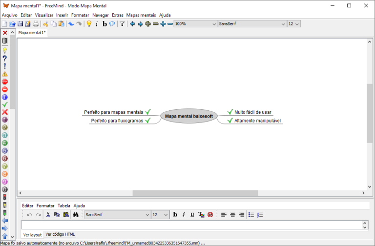 FreeMind para Windows Download - Baixesoft