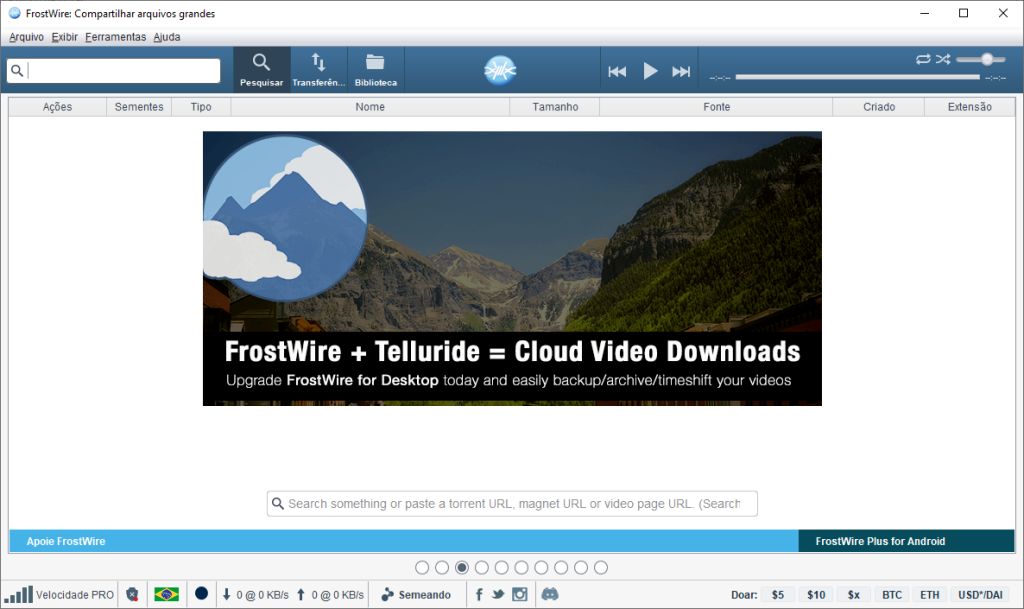 FrostWire para Windows Download