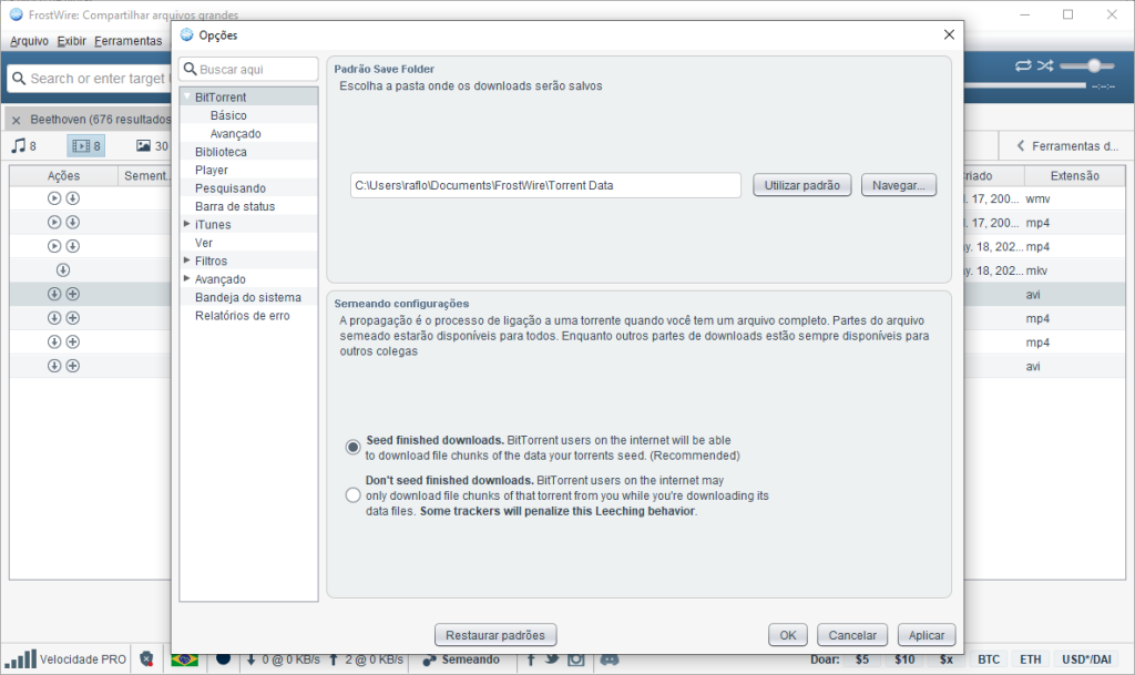 FrostWire para Windows Download