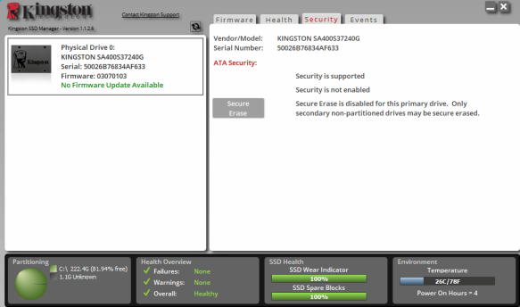 Kingston SSD Manager para Windows Download - Baixesoft