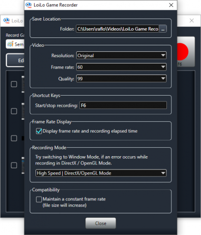 LoiLo Game Recorder para Windows Download - Baixesoft