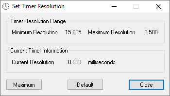 Timer Resolution para Windows Download
