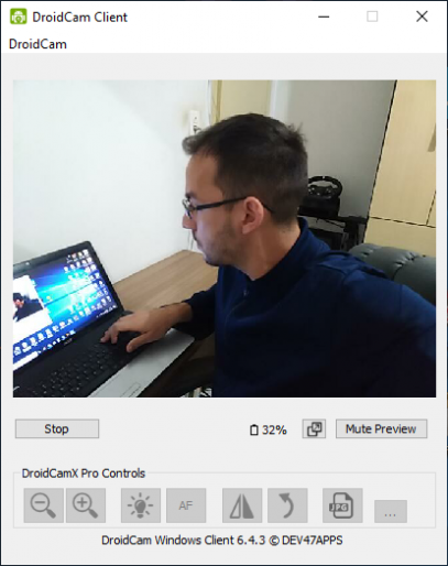 Cliente DroidCam - Versão Clássica - para Windows Download