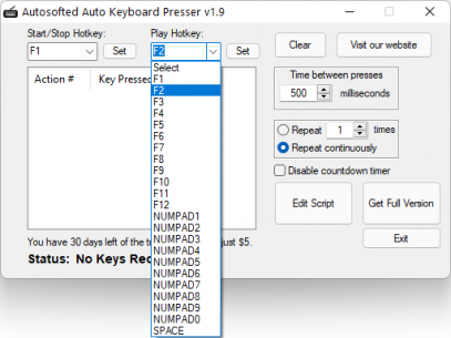 Auto Keyboard Presser para Windows Download - Baixesoft
