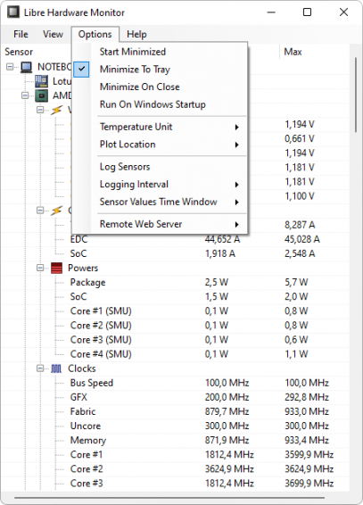 Libre Hardware Monitor para Windows Download - Baixesoft