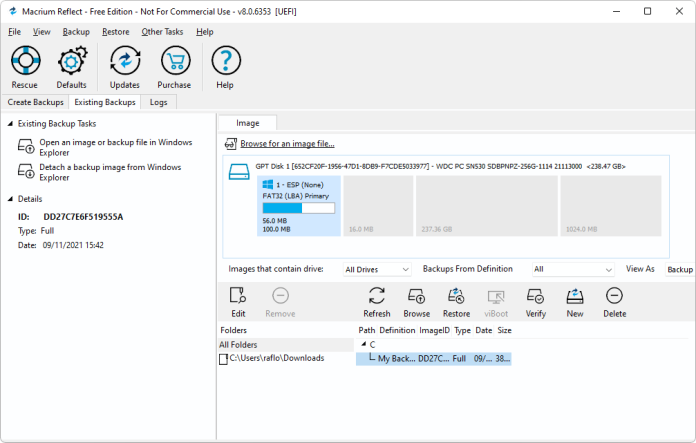 Macrium Reflect: Edição Gratuita para Windows Download